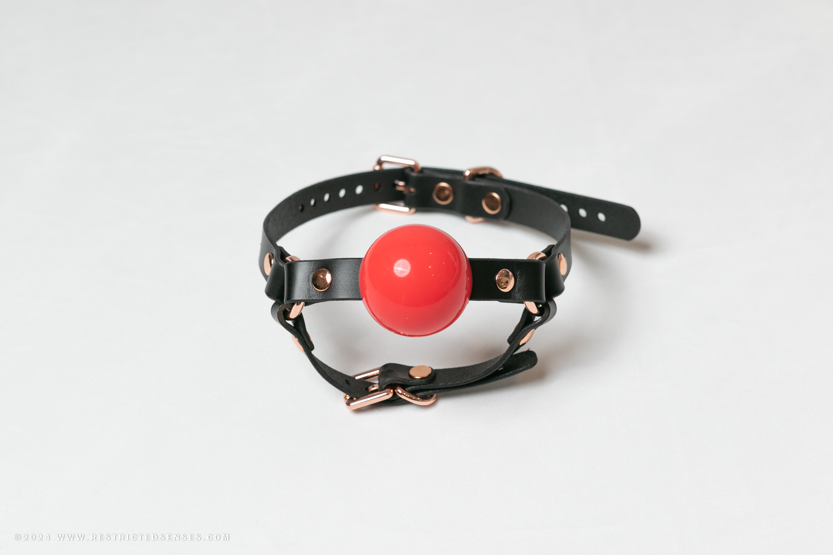 Leather Chin Strap Bondage Ball Gag – Restricted Senses