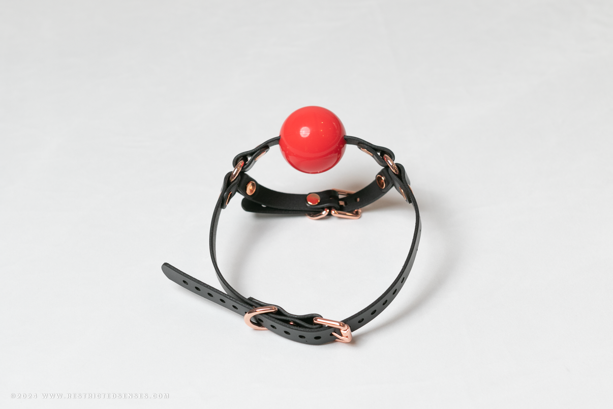 Leather Chin Strap Bondage Ball Gag – Restricted Senses