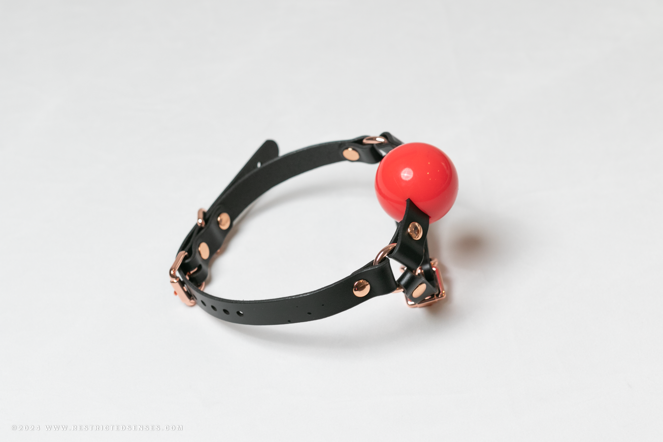 Leather Chin Strap Bondage Ball Gag – Restricted Senses
